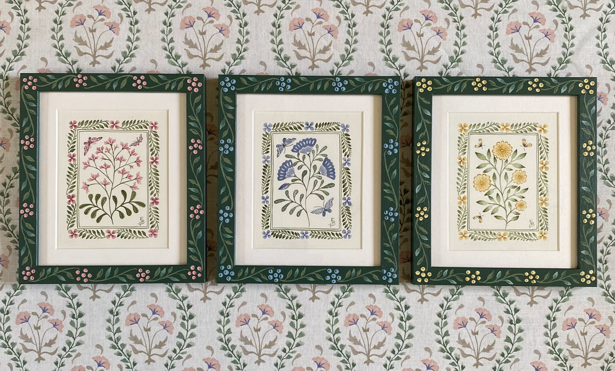 Blue Fan flower – Felicity-Buchanan-Designs