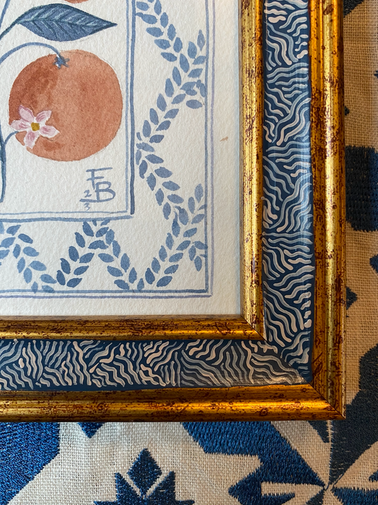 Orange trellis – Felicity-Buchanan-Designs